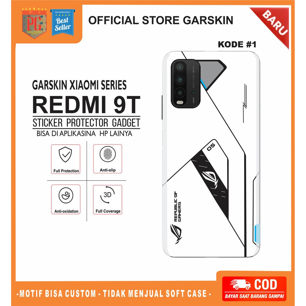 Jual Garskin Redmi 9T Sticker Gadget Motif Asus(Isi 2pcs) | Shopee ...