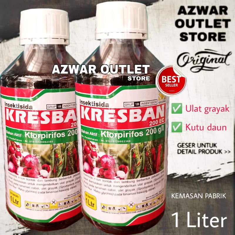 Jual Insektisida KRESBAN by KRESNA 1 Liter | Klorpirifos racun hama ...