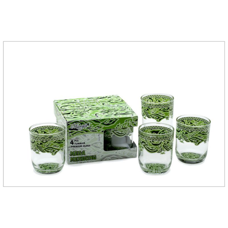 Jual briliant set gelas/gelas set 4 pcs/gelas premium/gelas cantik ...