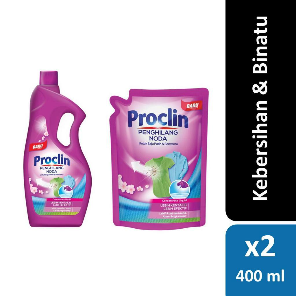 Jual Proclin Penghilang Noda 400 mL + Proclin Pouch 400 mL | Shopee ...