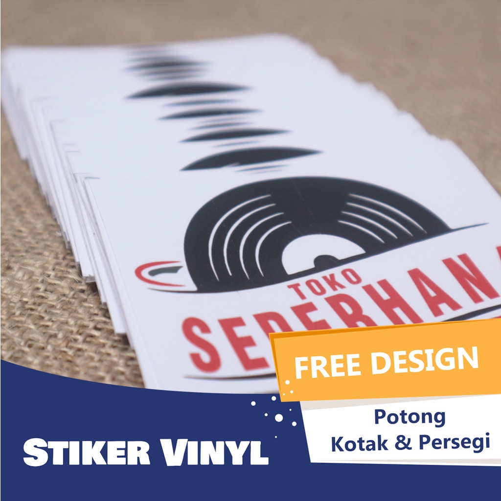 Jual Stiker Label Makanan Nama Brand Olshop Kemasan Kertas Stiker Vinyl ...