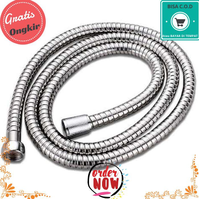 Jual COD 31 Selang Pipa Jet Bidet Shower Head Mandi Fleksibel Universal Hose 150cm Kepala ...