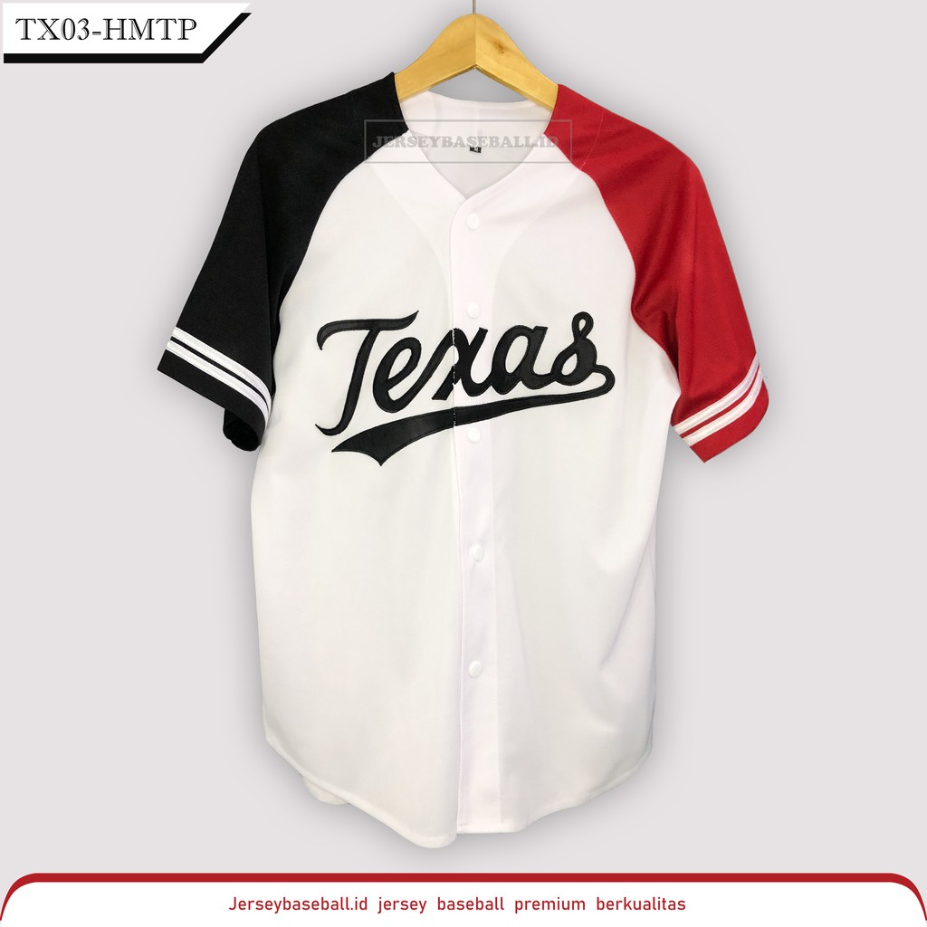 Jual Baju baseball / Jersey baseball Texas reglan Ready stock warna ...