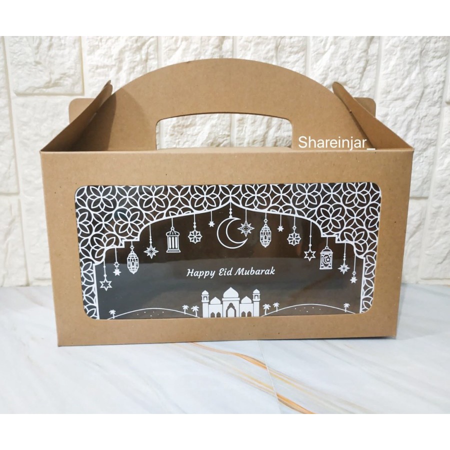 Jual Box Kotak Packaging Hampers Idul Fitri- 4 Toples Kue Kering 500g ...