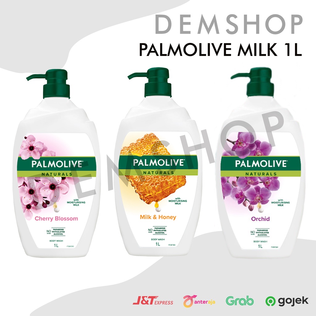 Jual Palmolive Naturals Milk Shower Gel 1L - Milk & Honey, Cherry ...