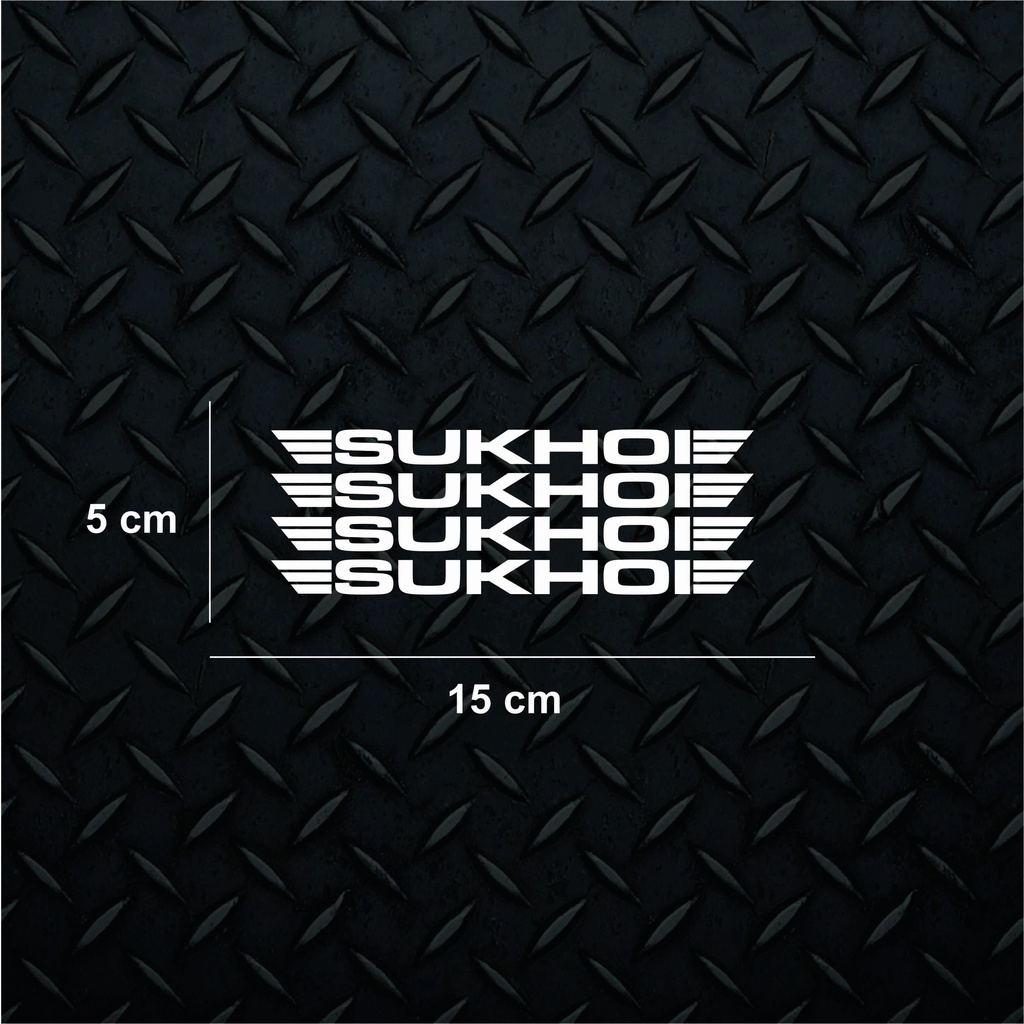 Jual Stiker Pesawat tempur sukhoi untuk mobil kaca belakang | sticker ...