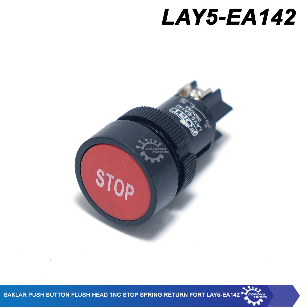 Jual Spring Return Fort LAY5-EA142 - Saklar Push Button Flush Head 1NC ...