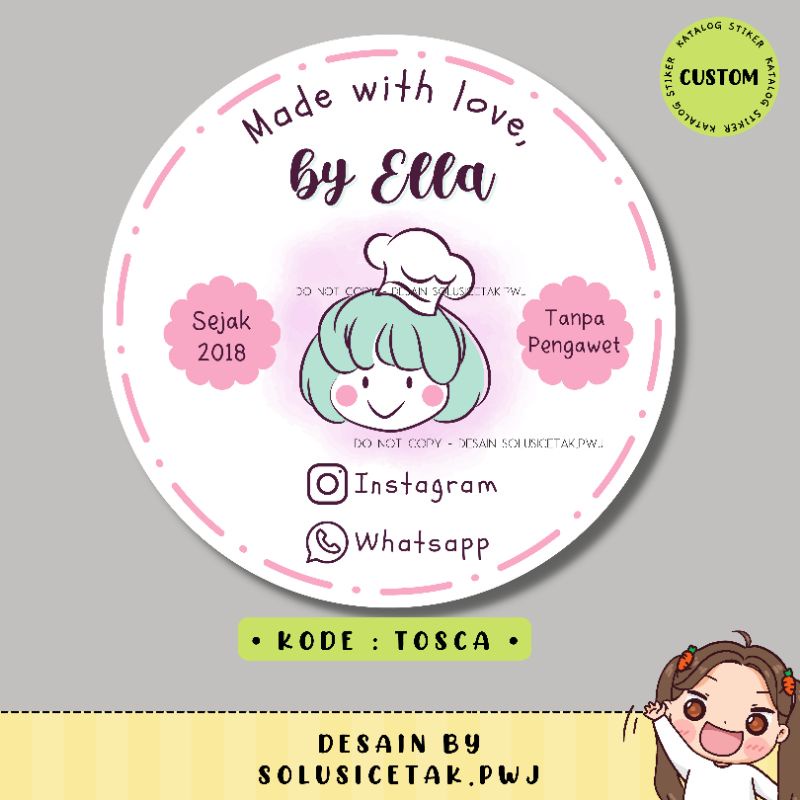 Jual Stiker Logo / Stiker logo olshop / stiker logo siap cetak | Shopee ...
