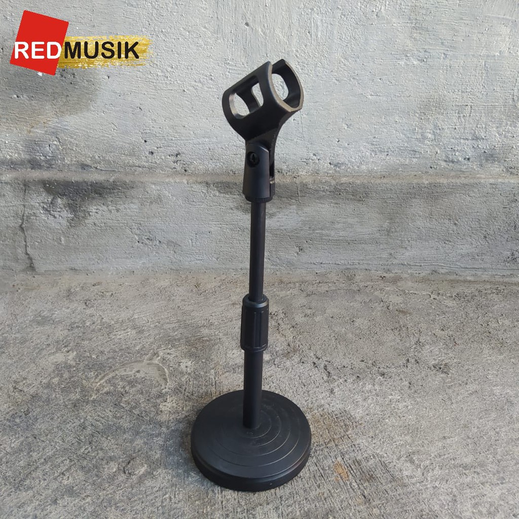 Jual Stand Mic Pendek Mikrofon Microphone Stand Dekstop Bisa naik turun ...