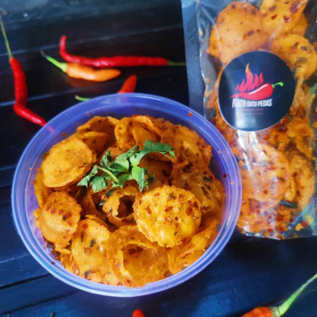 Jual Snack Keripik Koin Comring Singkong Pedas Daun Jeruk | Shopee ...