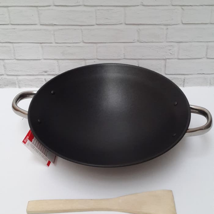 Jual Bima Wajan Besi Hitam Non Stick 26cm Anti Lengket Ns049 Fry Wok ...