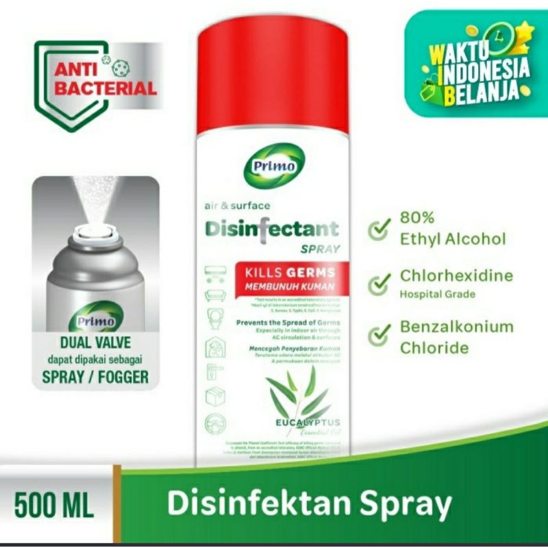 Jual Primo Disinfectant Spray Eucalyptus | Shopee Indonesia