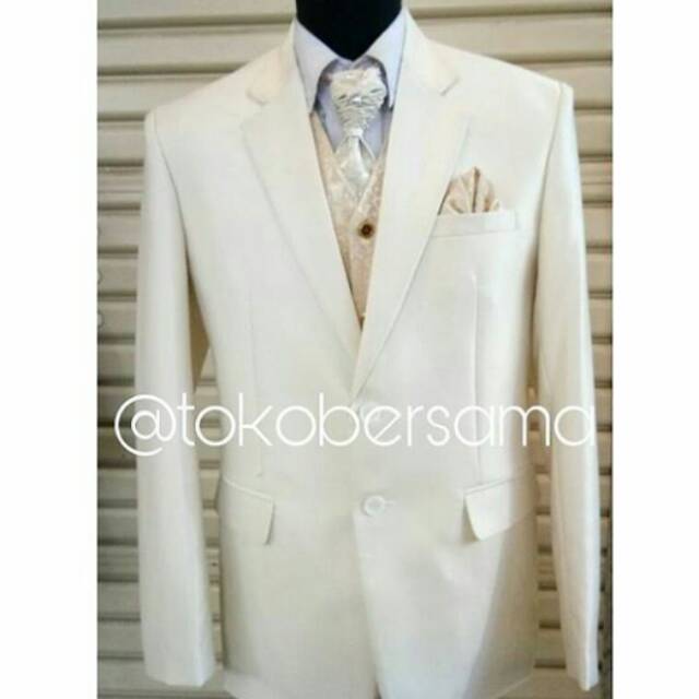 Jual Jas pengantin putih BW polos/jas wedding putih Bw/jas formal putih ...