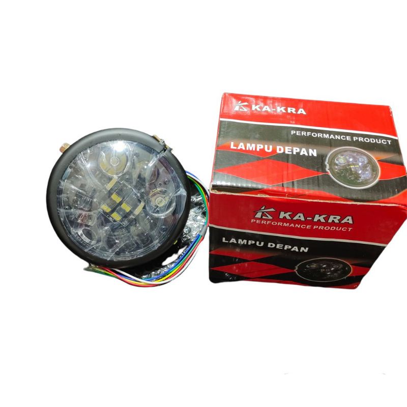 Jual Lampu Daymaker 16 led 5 75 inch set Batok Ka-kra premium Clasic ...