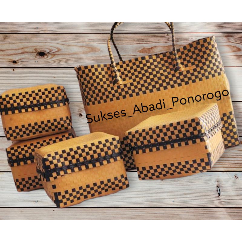 Jual (READY STOK) Keben Set ISI 4 / KEBEN BALI / KEBEN MOTIF COKLAT ...