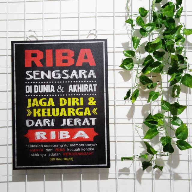 Jual Poster Kayu Riba Sengsara Dunia & Akhirat | Shopee Indonesia