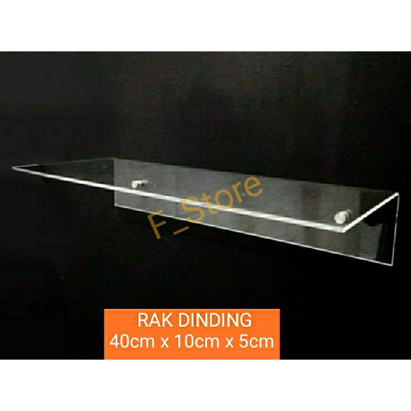Jual Rak akrilik dinding transparan/wall display transparan | Shopee ...