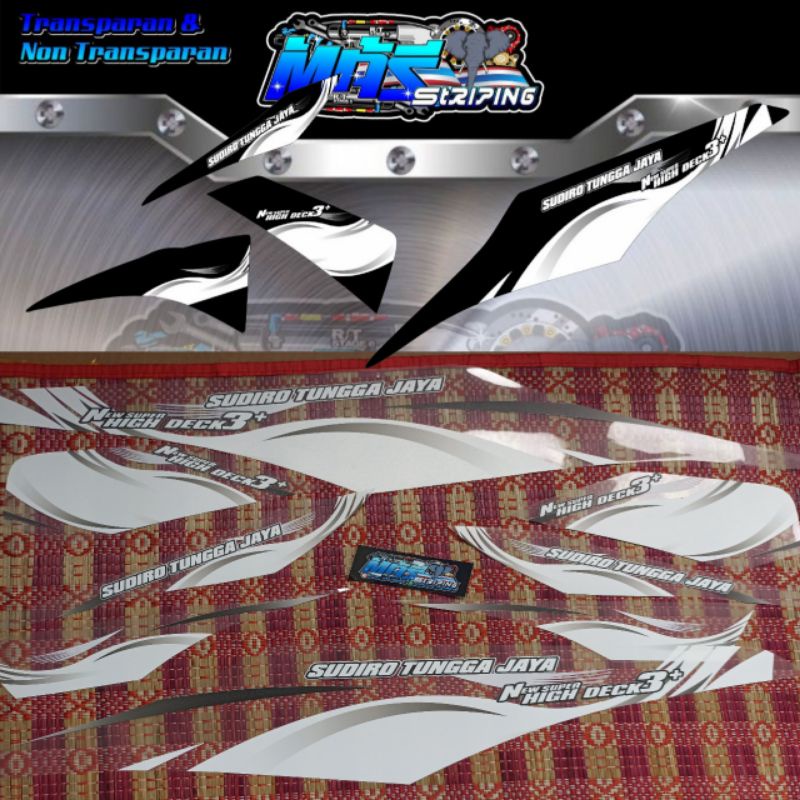 Jual striping sticker mio m3 livery bus stj transparan custame | Shopee ...