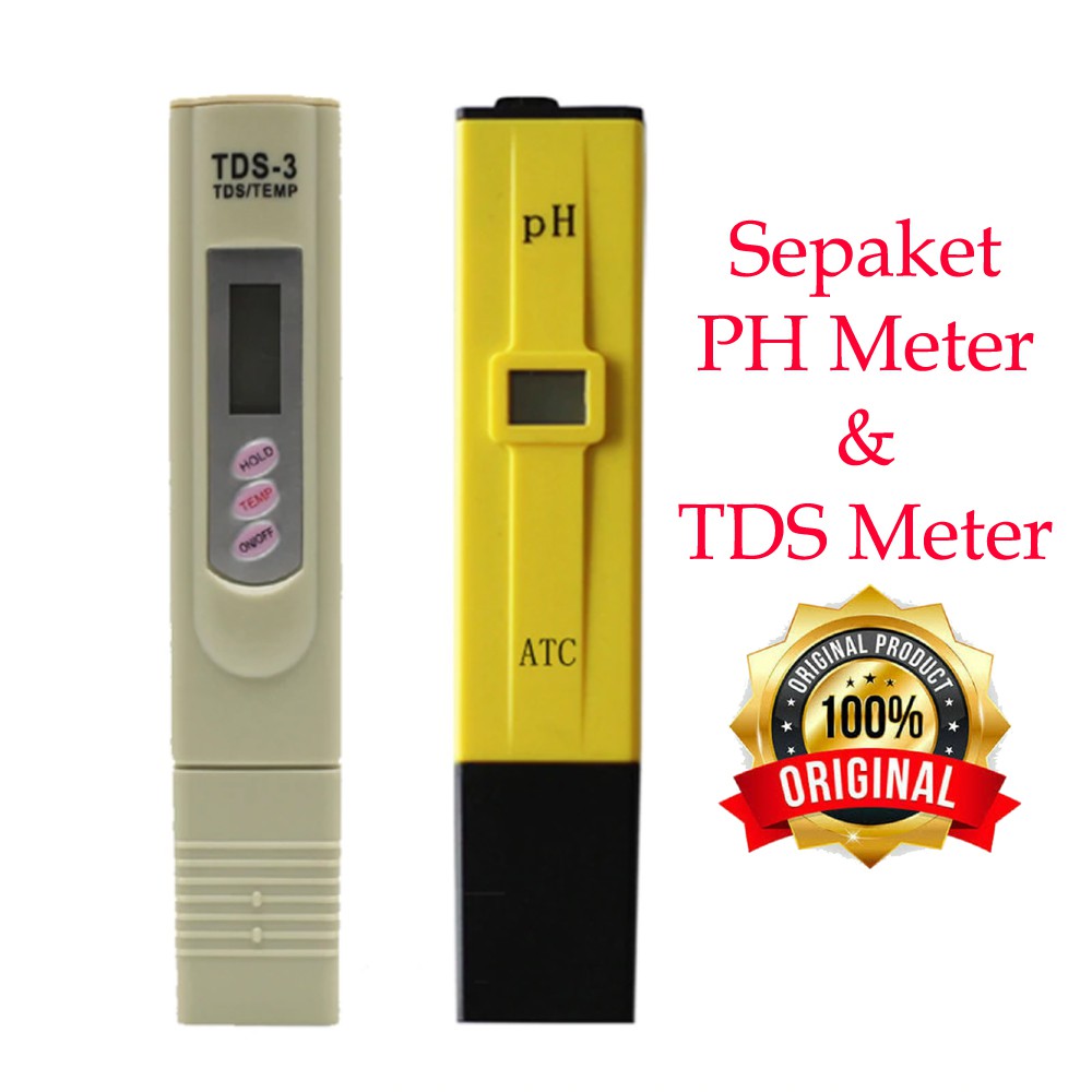 Jual Paket pH & TDS Meter Hidroponik, Alat Ukur ppm, PH dan TDS meter, Paket TDS dan PH meter ...