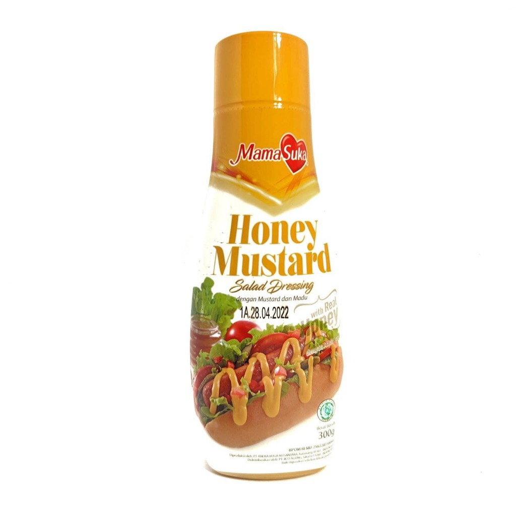 Jual MamaSuka Honey Mustard 300 gr Salad Dressing Halal | Shopee Indonesia