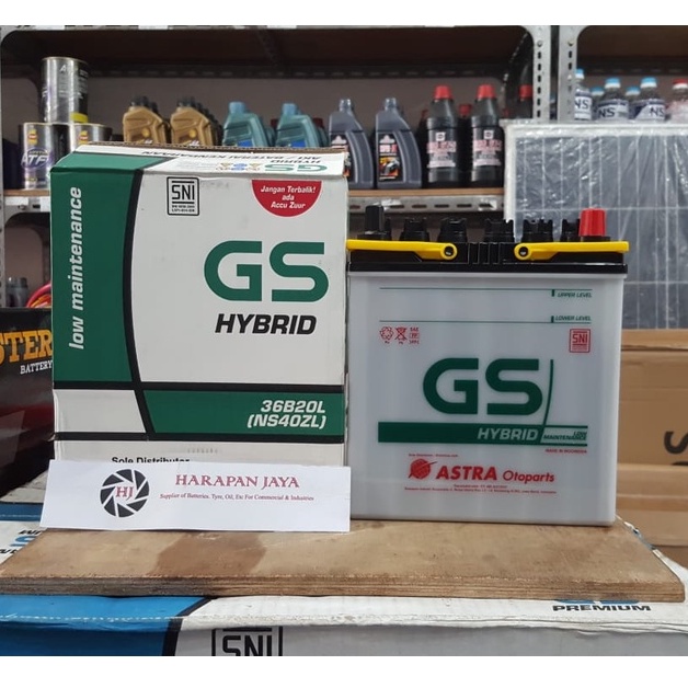 Jual AKI MOBIL GS ASTRA HYBRID NS40ZL / 36B20L (35 AH) (BASAH) | Shopee Indonesia