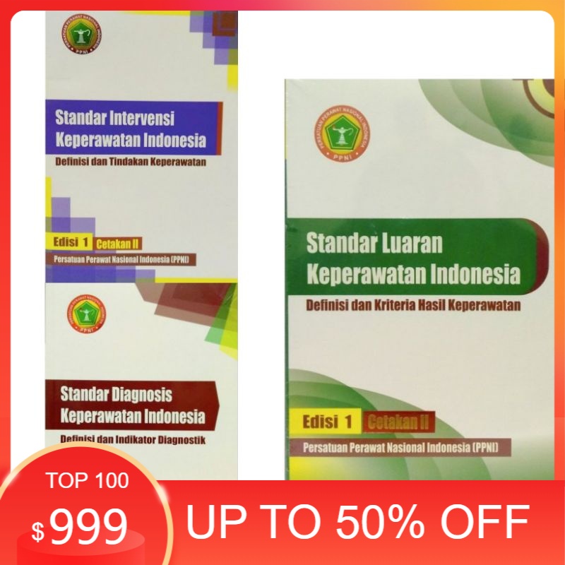 Jual NEW PAKET 3 BUKU SIKI SDKI SLKI STANDAR INTERVENSI DIAGNOSIS LUARAN KEPERAWATAN PERAWAT ...