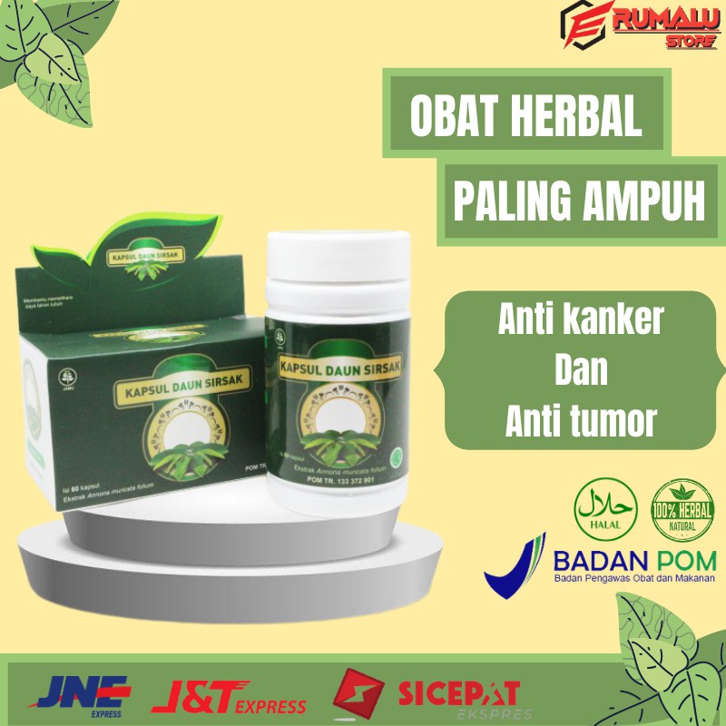 Jual OBAT SUPLEMEN KESEHATAN HERBAL TRADISIONAL KAPSUL DAUN SIRSAK ANTI ...