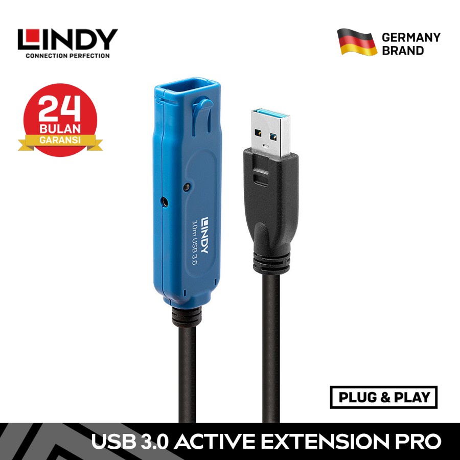 Jual Kabel Extension LINDY 15M Kabel USB 3.0 Male to Female Cable ...