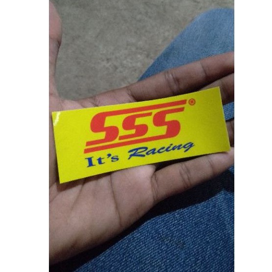Jual stiker SSS racing - triple s racing stiker anti air murah | Shopee ...