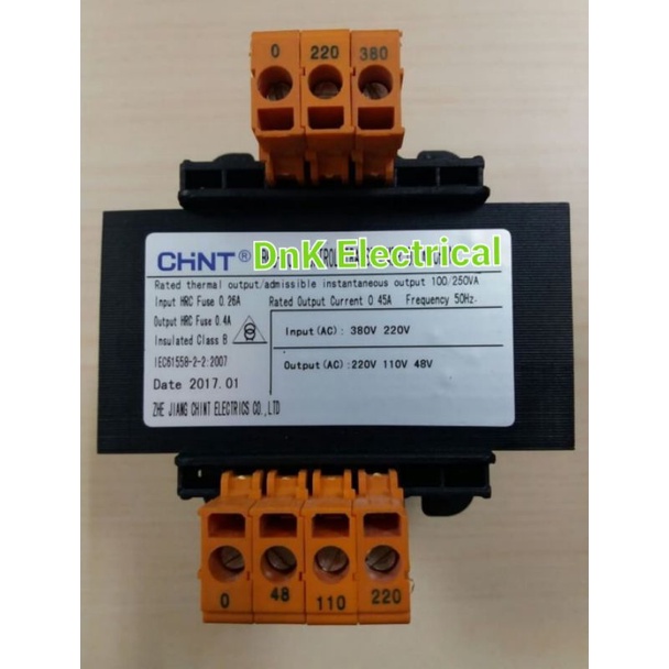 Jual Multi Transformer/Trafo/Travo Step Down 100VA Input 380VAC/220VAC ...