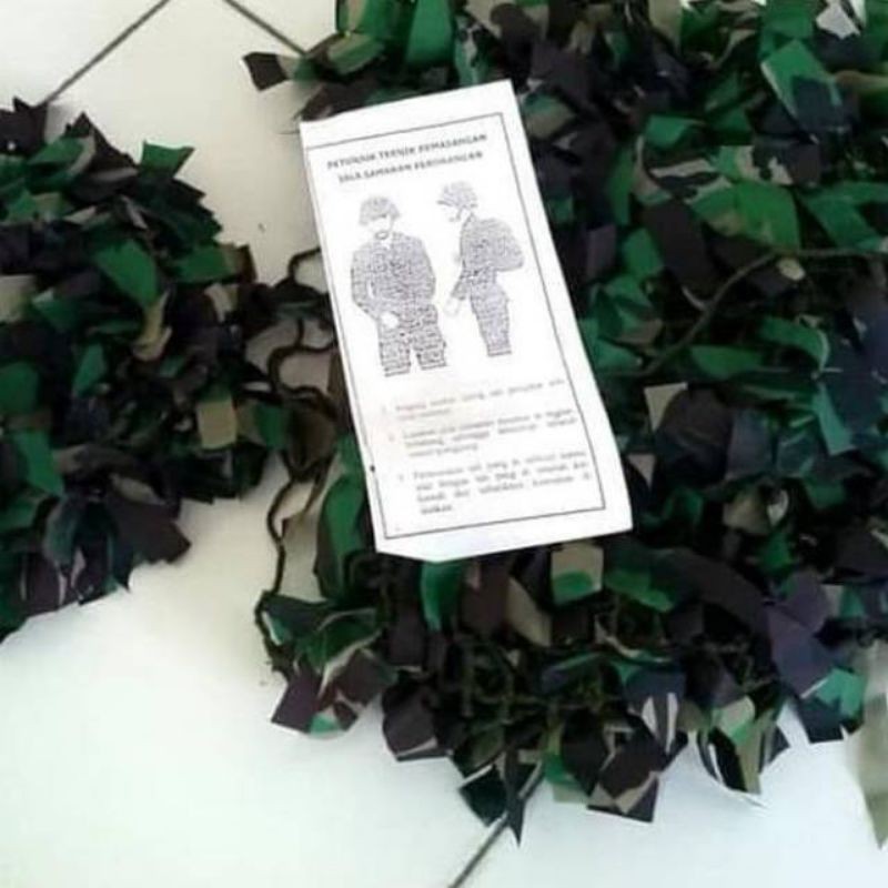 Jual 1 set alat samaran rangsel & helem | Shopee Indonesia