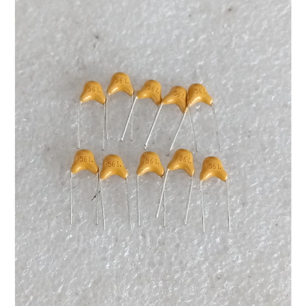 Jual Capacitor Monolithic 560pf 561 10pcs | Shopee Indonesia