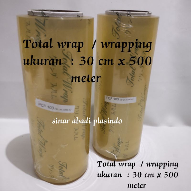 Jual Total wrap uk 30cm x 500m - plastik wrapping, pembungkus makanan ...