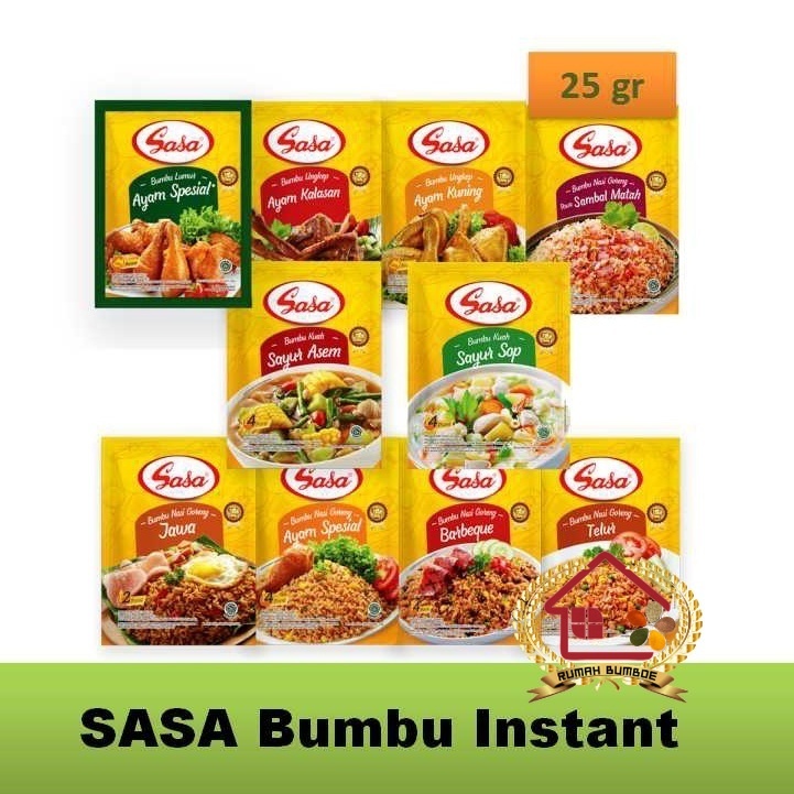 Jual (1 sachet) SASA BUMBU INSTANT Aneka Rasa Sasa Bumbu Tradisional ...