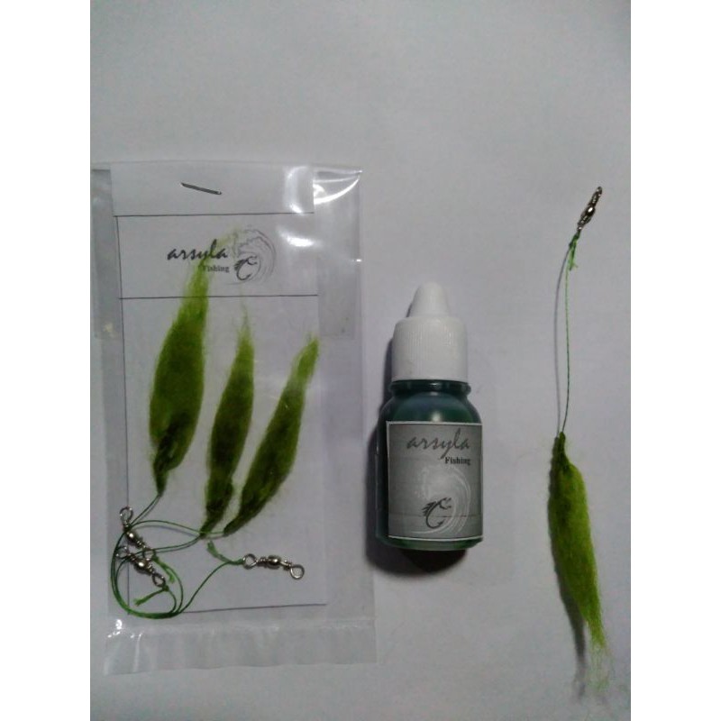 Jual Paket umpan lumut tiruan spesial ikan nila mujair | Shopee Indonesia