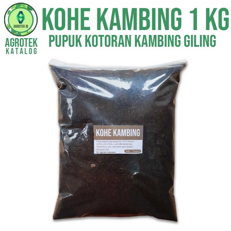 Jual Pupuk Kandang Organik Kompos KOHE Kambing Halus 1 Kg | Shopee ...