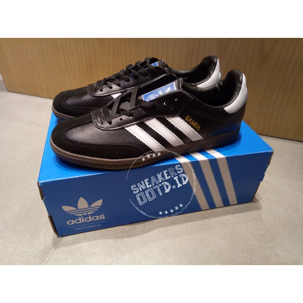 Jual Sneakers Adidas Samba Leather Hitam | Shopee Indonesia