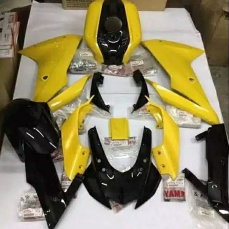 Jual COVER FULL BODY HALUS YAMAHA R15 VVA KUNING ASLI ORIGINAL YGP ...