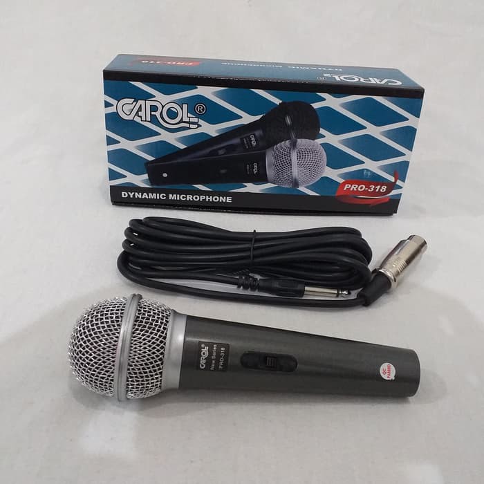 Jual Mic Kabel CAROL Pro-318 Dynamic Microphone Bonus Kabel Kualitas ...