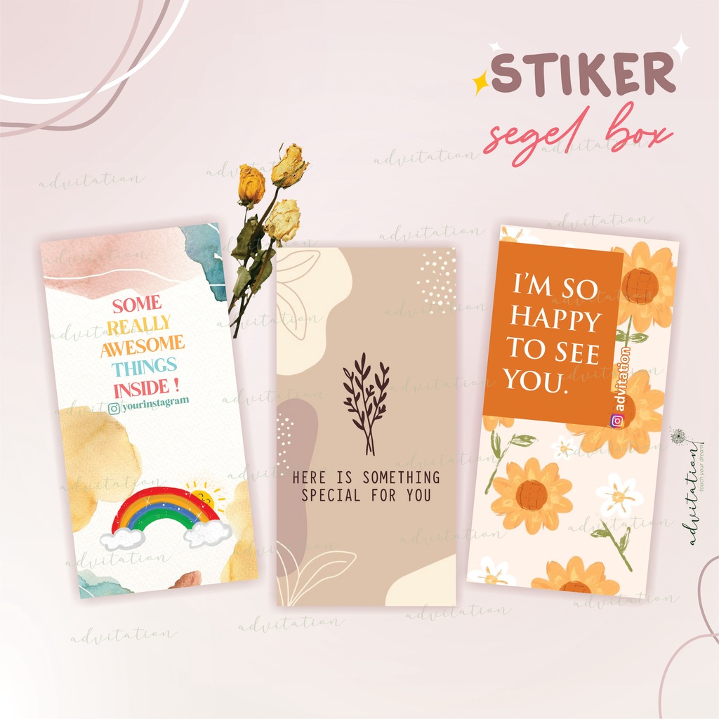 Jual STIKER SEGEL BOX SEAL BOX LABEL PACKAGING STIKER BOX STIKER ...