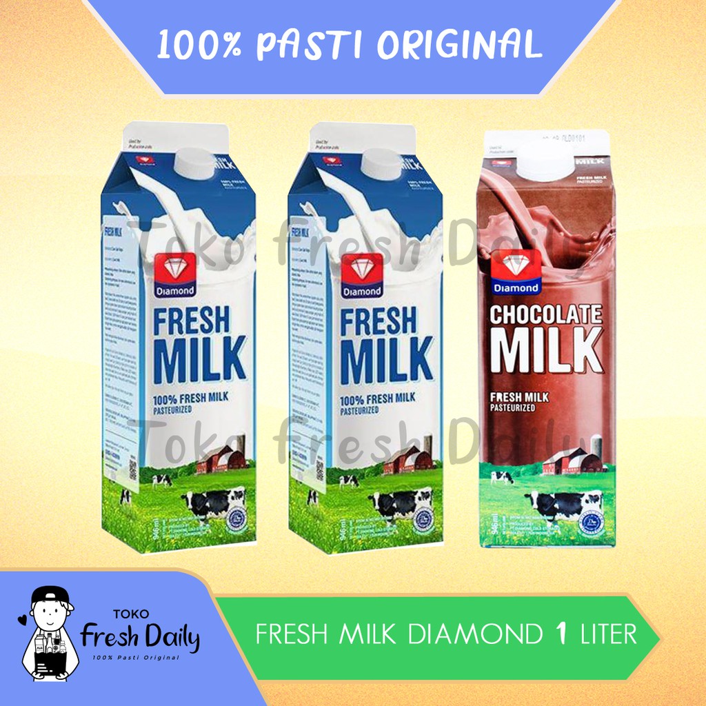 Jual FRESH MILK DIAMOND 1 LITER | Shopee Indonesia