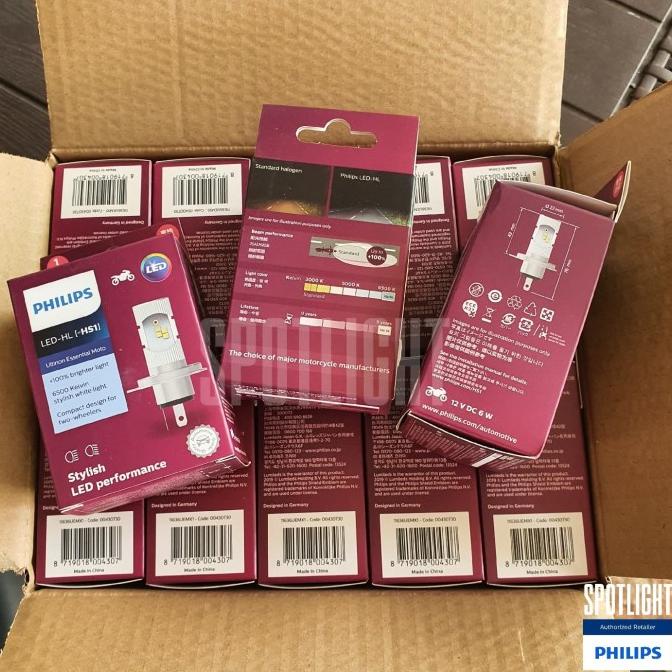 Jual Philips LED HS1 H4 Lampu Motor Ultinon Essential Moto | Shopee ...