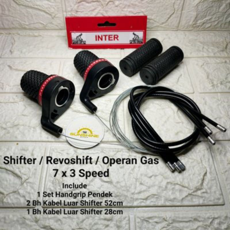 Jual Shifter Revoshift Operan Gas 3 x 7 Speed Sepeda Lipat Seli MTB CTB ...