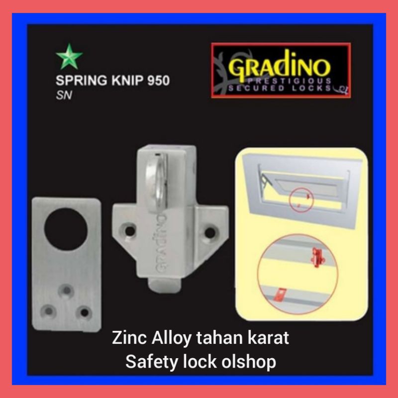 Jual Spring knip kunci jendela SK 950 Gradino | Shopee Indonesia