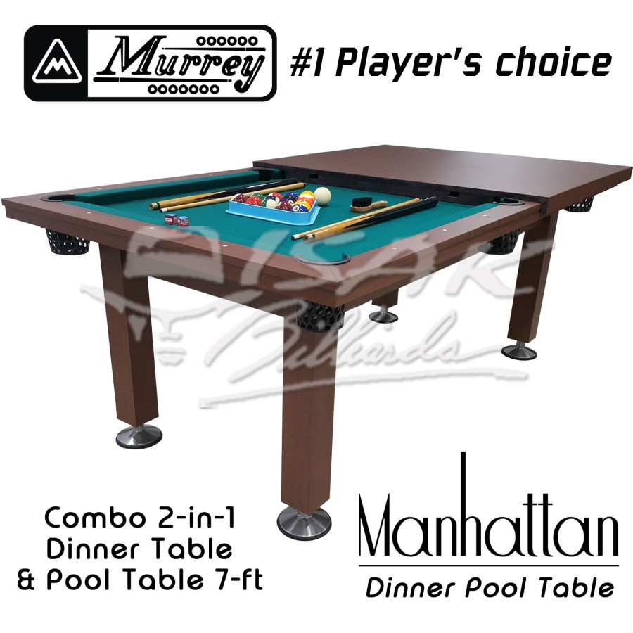 Jual Murrey Dinner Pool Table 7 ft Manhattan - Meja Billiard Biliar ...