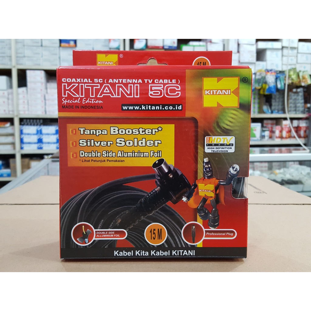 Jual Kabel Antena Kitani 5C+Plug (15 meter) | Shopee Indonesia