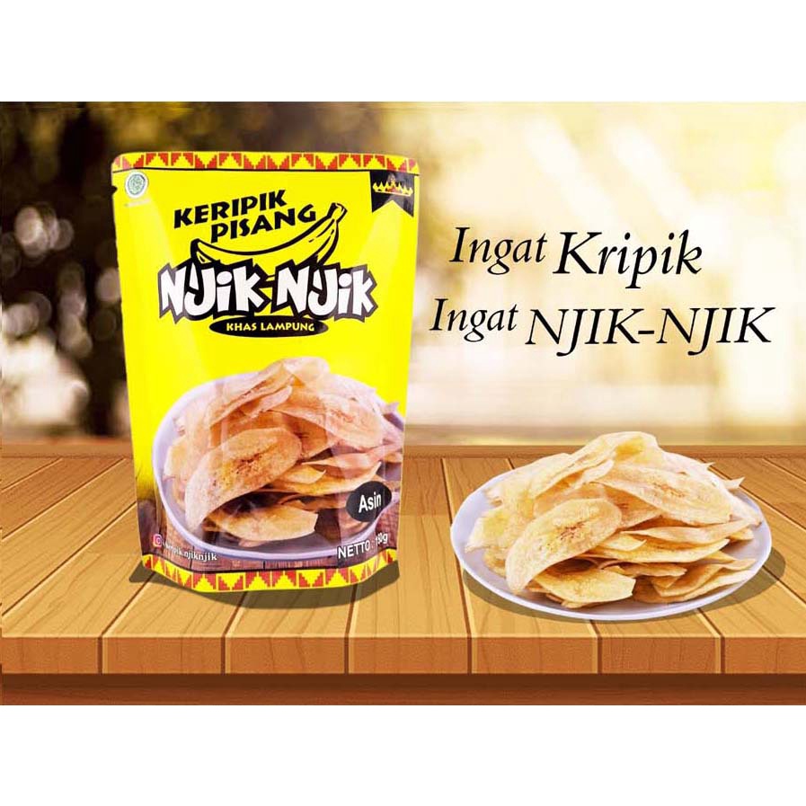 Jual keripik pisang njik njik rasa asin | Shopee Indonesia