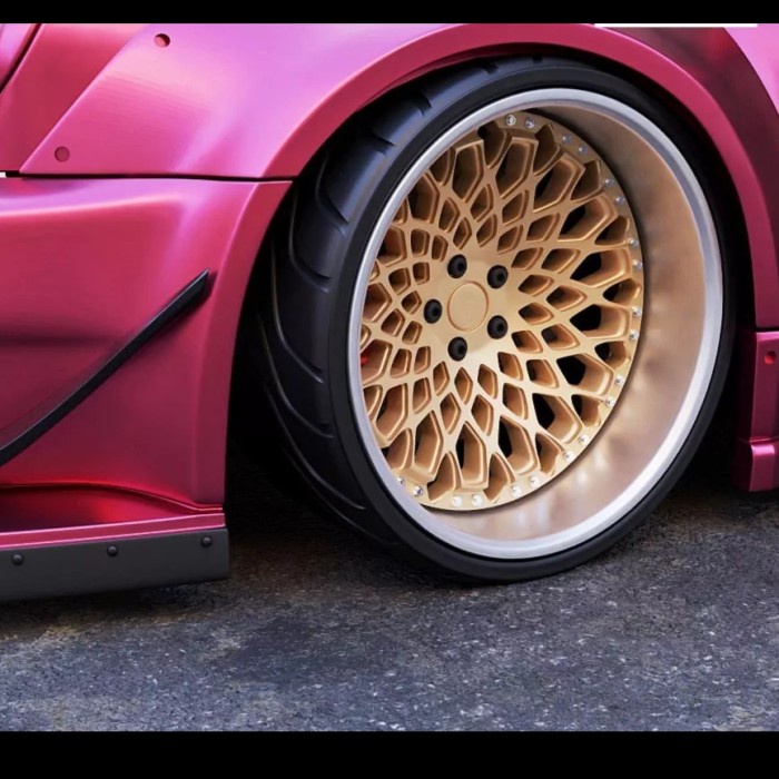 Jual AGF-BB1 Style Wheel set with two offsets for Diecast MOKIT MODEL ...