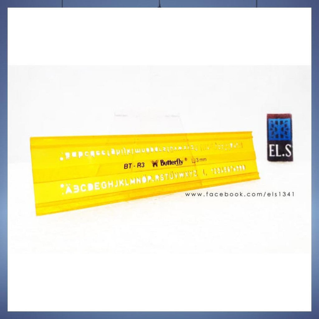Jual Penggaris Mal Huruf 3 Mm Stensil | Shopee Indonesia