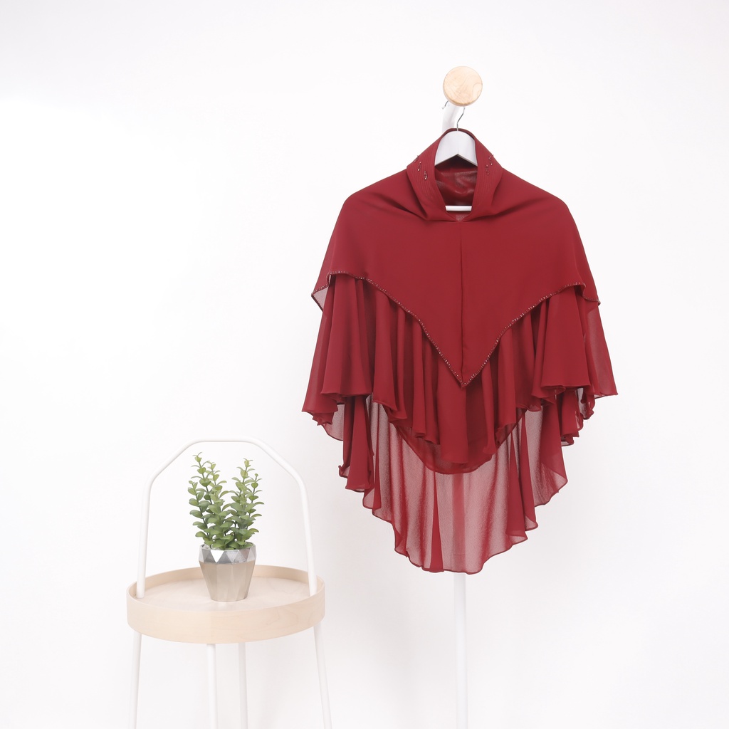 Jual Khimar Sonya Ruffle 02 Premium | Shopee Indonesia